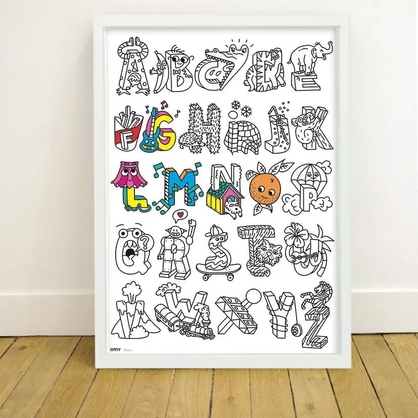 ABC Giant Coloring Poster – MUSEjar